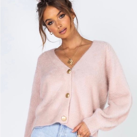 Princess Polly | Sweaters | Princess Polly Merlo Pink Furry Sweater Sm ...